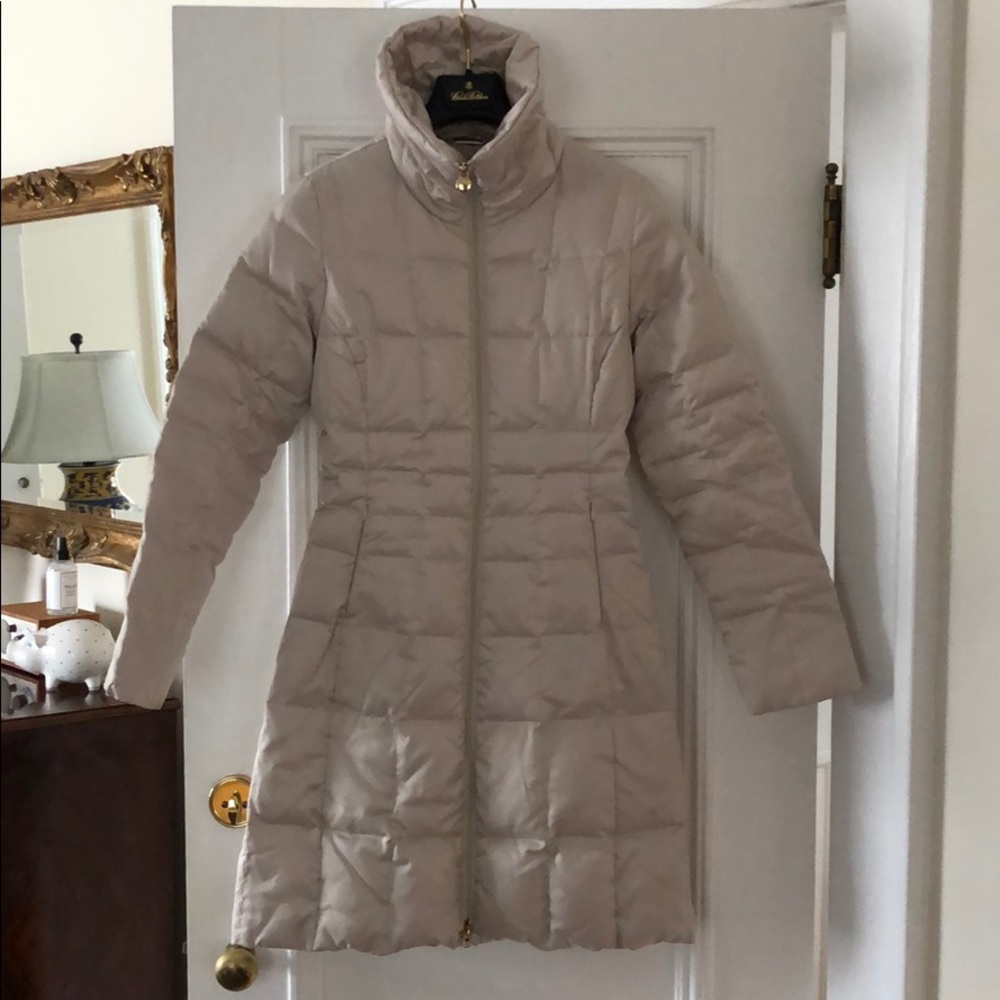 Cream Laundry Long Puffer Jacket - Gem